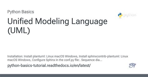 Unified Modeling Language Uml Python Basics 2510