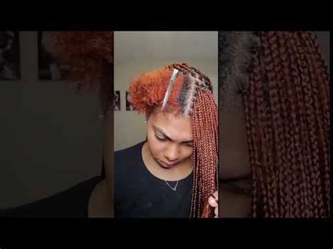 DIY Knotless Boxbraids No Tutorial Watch Me Do My Braids Braids Hair Styles Knotless
