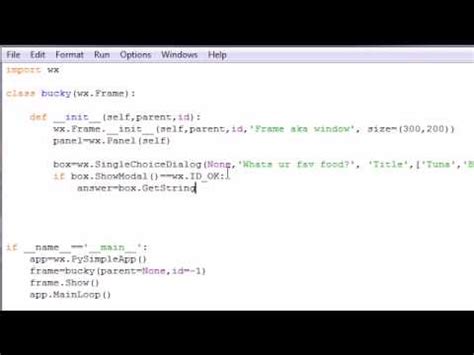 WxPython Programming Tutorial 6 List For Input YouTube