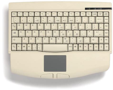 Kbc 1540tp Mini Keyboard Beige Ps 2 With Built In Touchpad Data Sheet