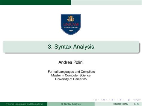 Pdf 3 Syntax Analysis Unicamdidatticacsunicamitlibexefetch