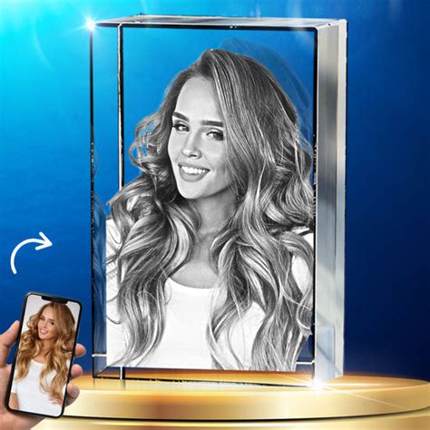 3d Crystal Cube Portrait Captur3d