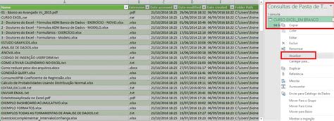 Listando Arquivos De Uma Pasta No Excel Sem Utilizar Programação Excel