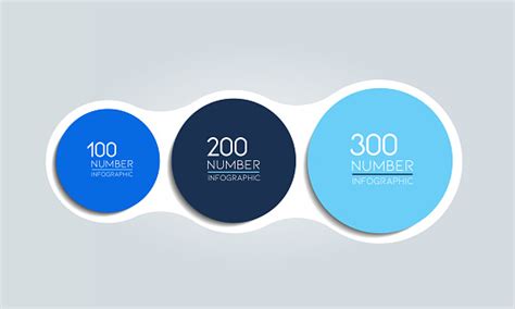3 Elements Scheme Diagram Three Connected Circles Infographic Template Stock Illustration