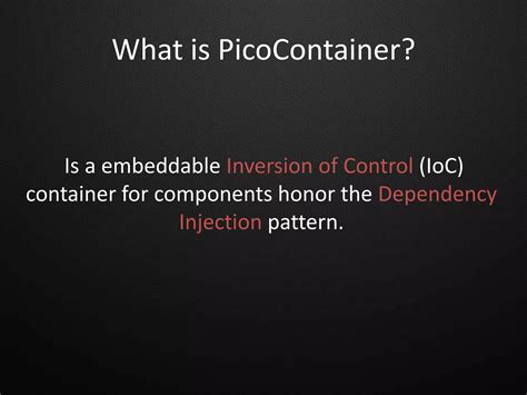 picocontainer ppt