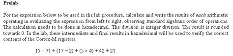 Solved For The Expression Below To Be Used In The Lab Chegg Com