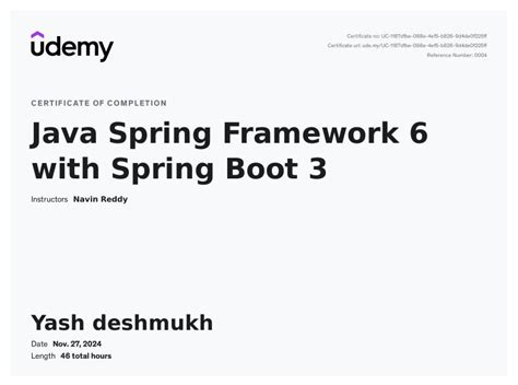 Yash Deshmukh On Linkedin Java Spring Springboot Microservices Certification