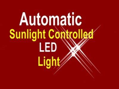 LDR Darkness Sensor Circuit Automatic Night Light Circuit