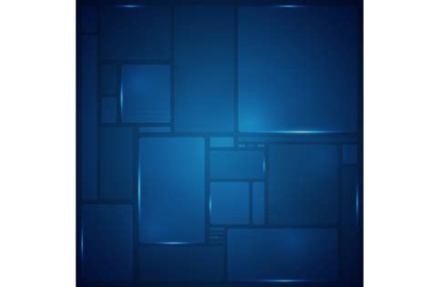 Abstract Of Blue Square Pattern Graphic By Impulse50 Creative Fabrica