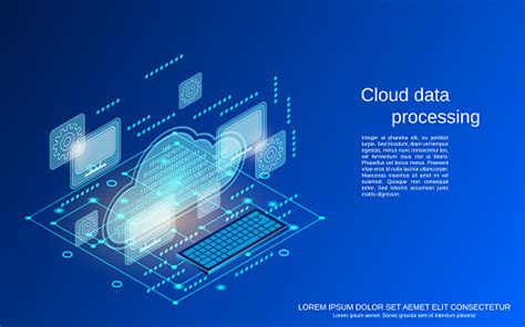 Cloud Data Processing Vector Concept Stock Illustration Download Image Now Analyzing Big