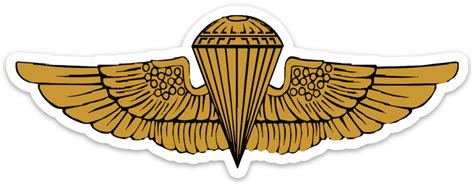 Navy And Marine Corps Parachutist Badge Sticker