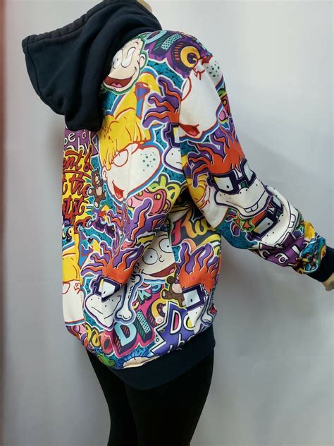 Nickelodeon Rugrats Cartoons Hoodie Sweater Vintage S Gem