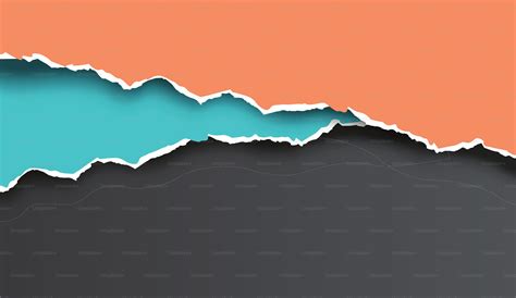 Vektor Lembaran Kertas Robek Dan Robek Ilustrasi Vektor Gambar Biru