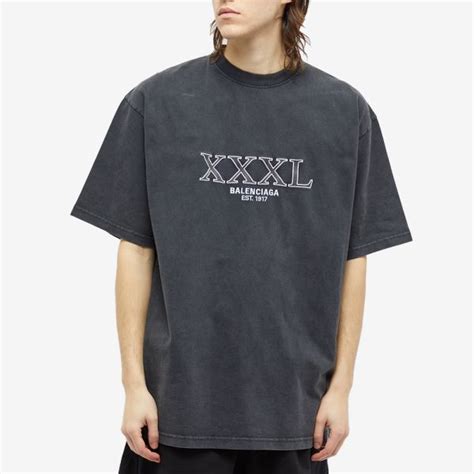 Balenciaga Oversized Xxxl Tee Black And White End Cn