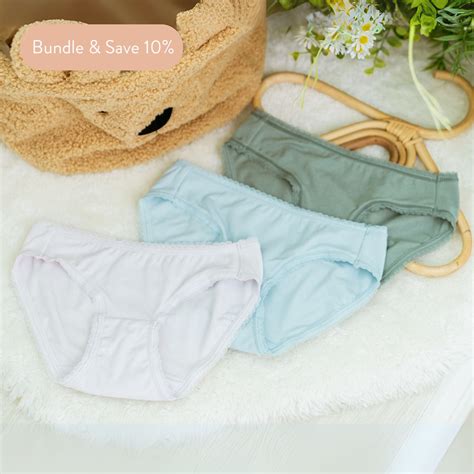 Girls Wedgie Free Panty Briefs Set Of 3 Just Peachy