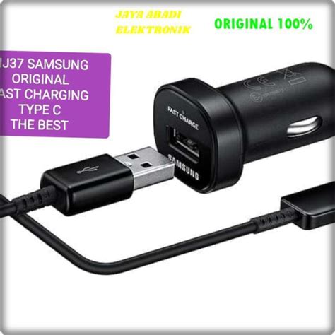 Jual Samsung Original W Adaptor Mobil Usb Charger Type C Fast Charging Saver Server Ac Dc Bisa