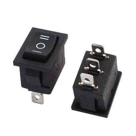 3 Pin Rocker Switch 3 Position ON OFF Switch MULTAN ELECTRONICS
