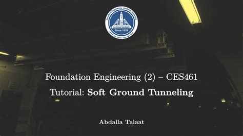 Soft Ground Tunneling Youtube