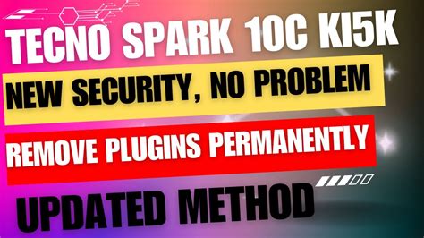 Tecno Spark C KI K Remove Plugin On New Security Permanently YouTube