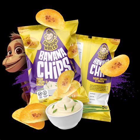 Banana Naked Chips Poch Design Regin In