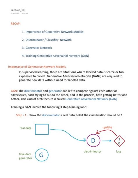 gans tutorial on how generative ai works lecture 10 pdf