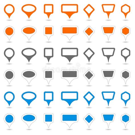 Map Pointers Stock Illustration Illustration Of Buttons 29075556