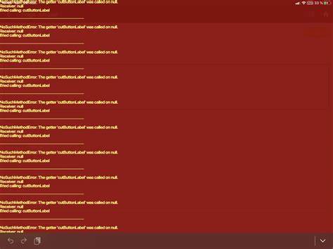 The Getter CutButtonLabel Was Called On Null Stable Channel Issue