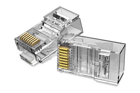 Коннектор Rj45 8p8c Vention Utp Cat 6a под витую пару 10шт Idgr0 10 выгодная цена