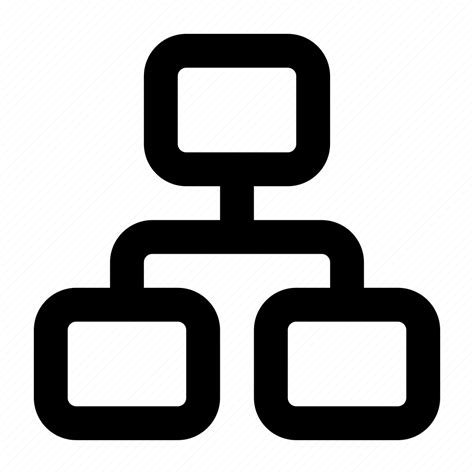 Hierarchy Workflow Scheme Sitemap Algorithm Diagram Icon