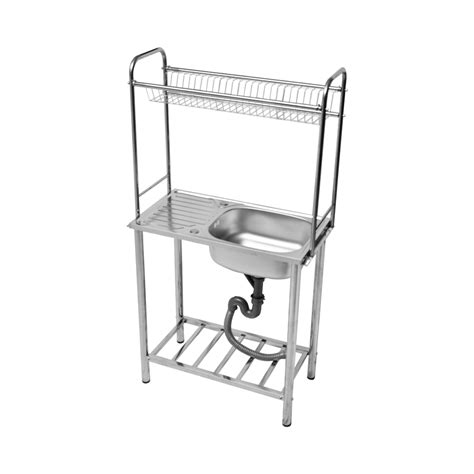 Tecnostar อ่างล้างจาน 1 หลุม 1 ที่พัก แบบขาตั้ง รุ่น Tns Tt 7540 Rack