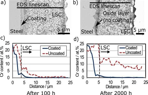 Illustration Of Eds Line Scans Of Lsc Layers In Contact With A Coated Download Scientific