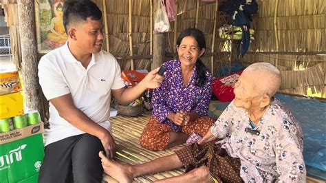 លោកយាយ ប៊ូ កែវ ជេីងក៏ពិការភ្នែកក៏ពិការទៅណាមិនរួចមានអារម្មណ៍ចេះតែខ្លាច