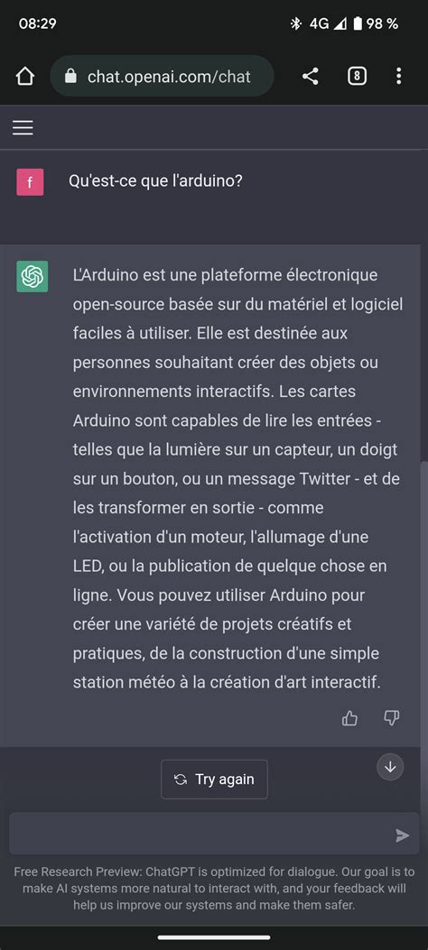 test du chat openai sur l univers makers letmeknow