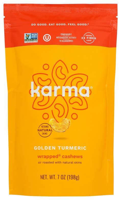 Upc 857916006691 Karma Nuts Turmeric Wrapped Cashews 7oz