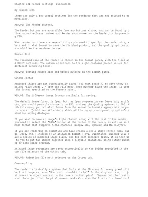 Pdf 13 Render Settings Discussion Dokumentips
