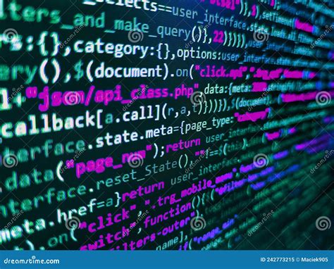 Close Up Of Random Computer Code Comprised Of Numbers And Letters Computer Code On Laptop Web
