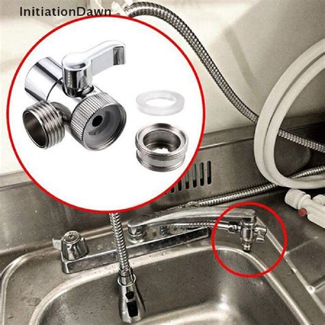 InitiationDawn Switch Faucet Adapter Kitchen Sink Splitter Diverter Valve Water Tap Connector