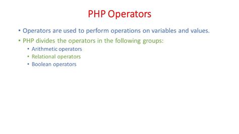 Wd Unit 4 Php Basics Pdf