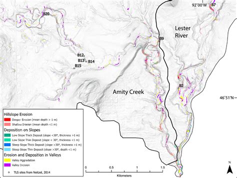 Locations Of Ground‐based Lidar Survey From Neitzel 2014 Geomorphic