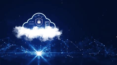 Premium Photo Cloud And Edge Computing Technology Concepts With Cybersecurity Data Protection