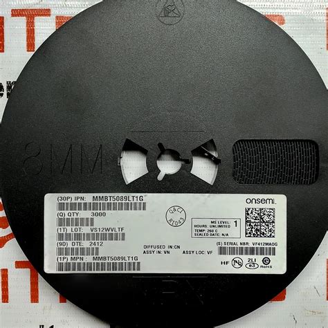 Mmbt5089lt1g Bipolar Bjt Transistor Npn 25 V 50 Ma 50mhz 300 Mw Surface Mount Sot 23 3 To 236