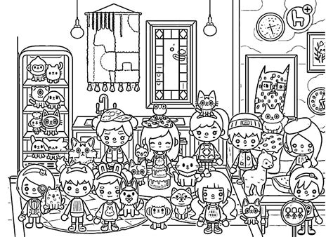 Картинки раскраски тока бока мебель 54 фото