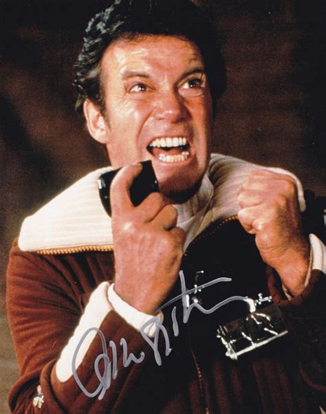 William Shatner Signed Photo Star Trek The Wrath Of Khan Admiral Kirk