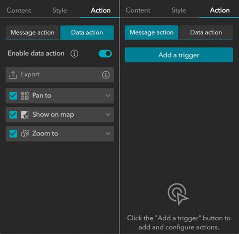 Configuring Triggers And Actions In Arcgis Experience Builder Resource Centre Esri Uk And Ireland