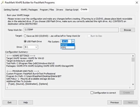 winpe builder error 1 error 10 passmark support forums