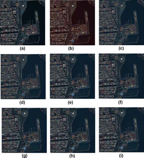 Pan Sharpened Imagery Corresponding To Quickbird Msfig 3c A Brovey Download Scientific