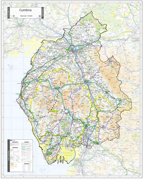 Cumbria County Map 2021 Map Logic