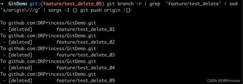 Git 骚操作之批量删除分支git批量删除分支 Csdn博客