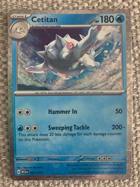 Cetitan Holo Ungraded Pokemon Mcdonalds 2023