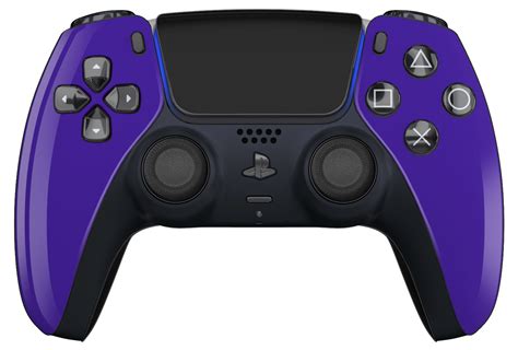 Purple PS5 Controller With Black Buttons Touchpad And Back Shell The Controller People